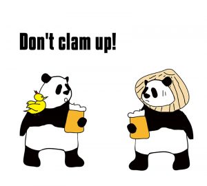 英語のイディオム：clam upの意味と使い方 | eigo-lab(えいご研）