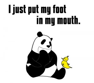 put one’s foot in one’s mouthの意味と使い方 | eigo-lab(えいご研）
