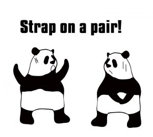 英語のイディオム：strap on a pairの意味と使い方 | eigo-lab(えいごラボ）