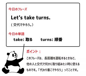英語のイディオム：take turnsの意味と使い方 | eigo-lab(えいご研）