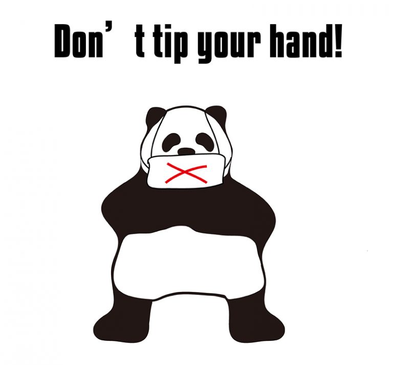 英語のイディオム：tip one’s handの意味と使い方