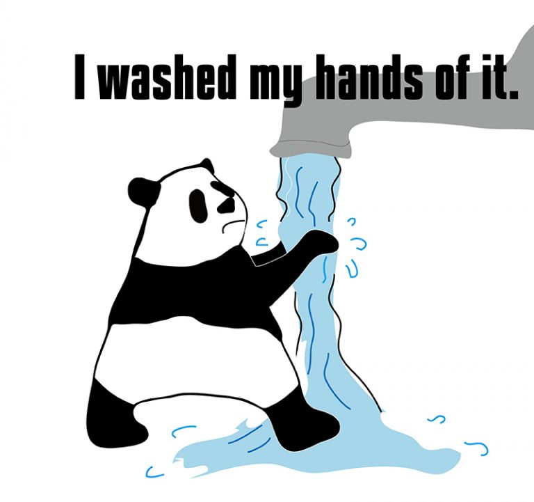wash one’s hands ofの意味と使い方